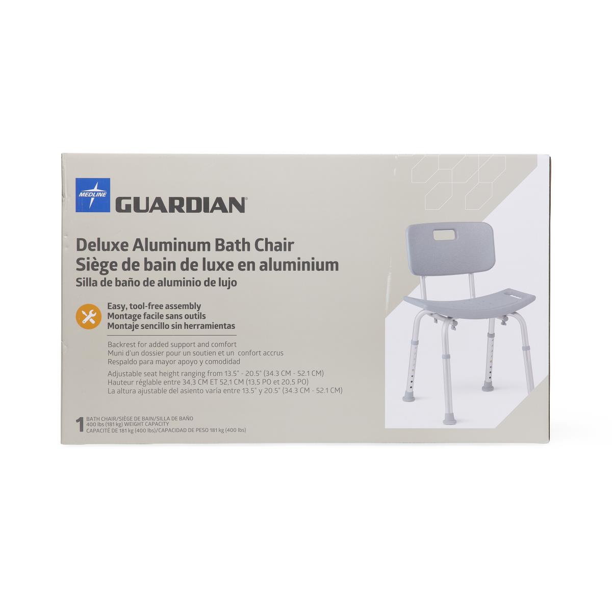 Medline Shower Chair with Back – Wealcan Llc