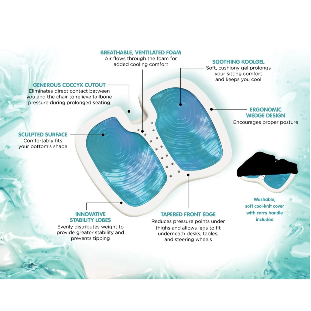 Kabooti Kool Gel Seat Cushion – Wealcan Llc