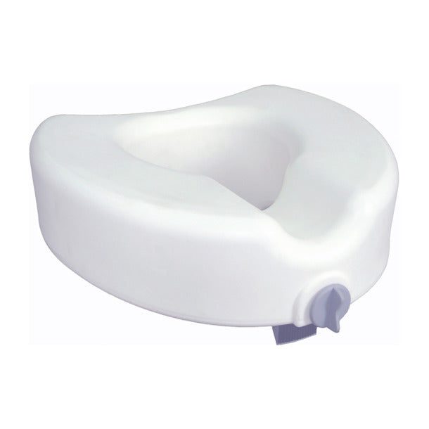 Drive Premium Plastic Raised Toilet Seat with Lock - Without Arms E024 ...