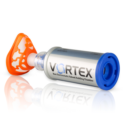 VORTEX Valved Holding Chamber w/ Toddler Ladybug Mask (1-2 yrs) A4627 ...